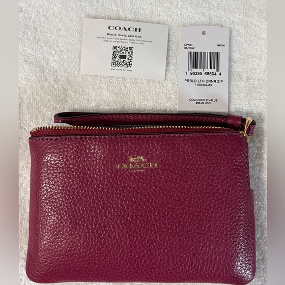Coach | Accessories | Coach Red Card Holder | Poshmark
